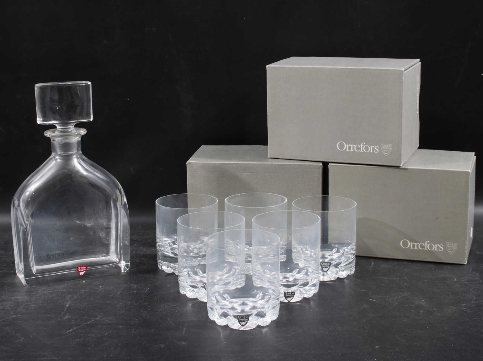 WHISKEYGLAS OCH KARAFF, ORREFORS | Auktion.se